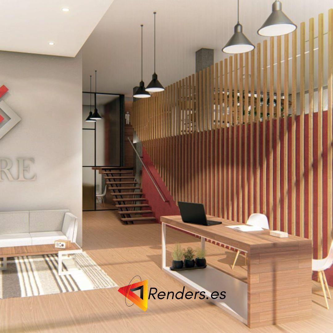 Renders oficinas 3D - Render oficina - Renders de oficinas
