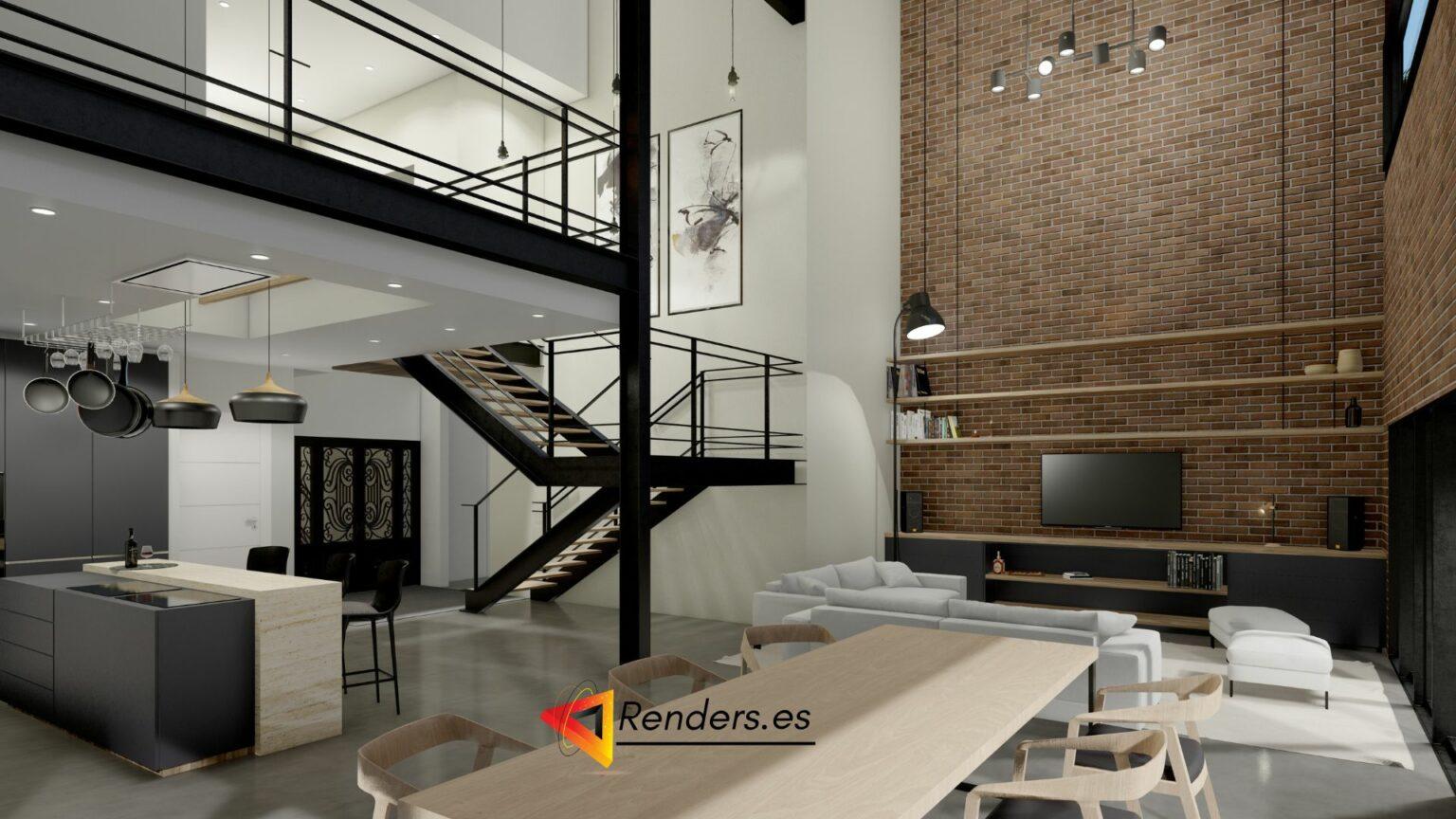 Renders Arquitectura 3D - Renderizado - render arquitectura